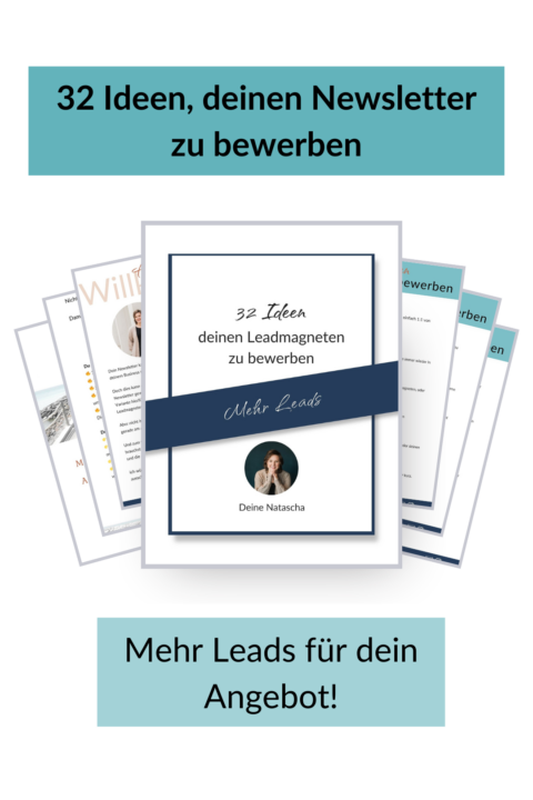 32 Ideen deinen Newsletter zu bewerben - nataschaklemens.com
